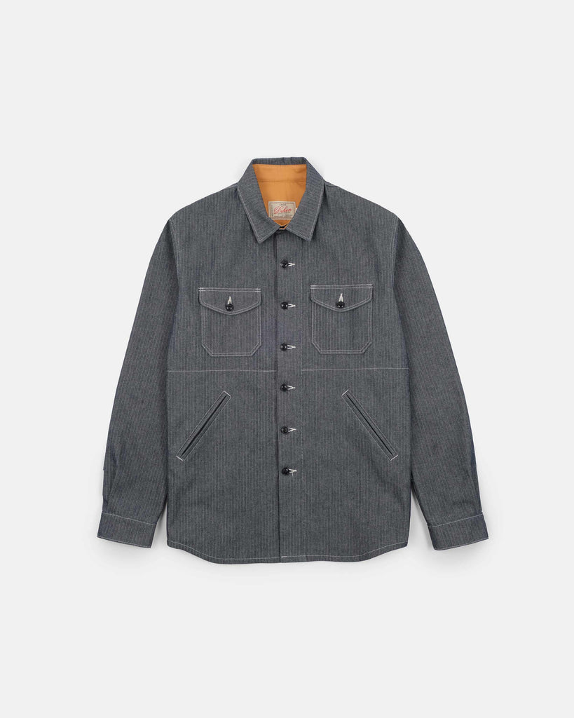 Crissman Overshirt - Indigo Herringbone Bull Denim – Dehen 1920